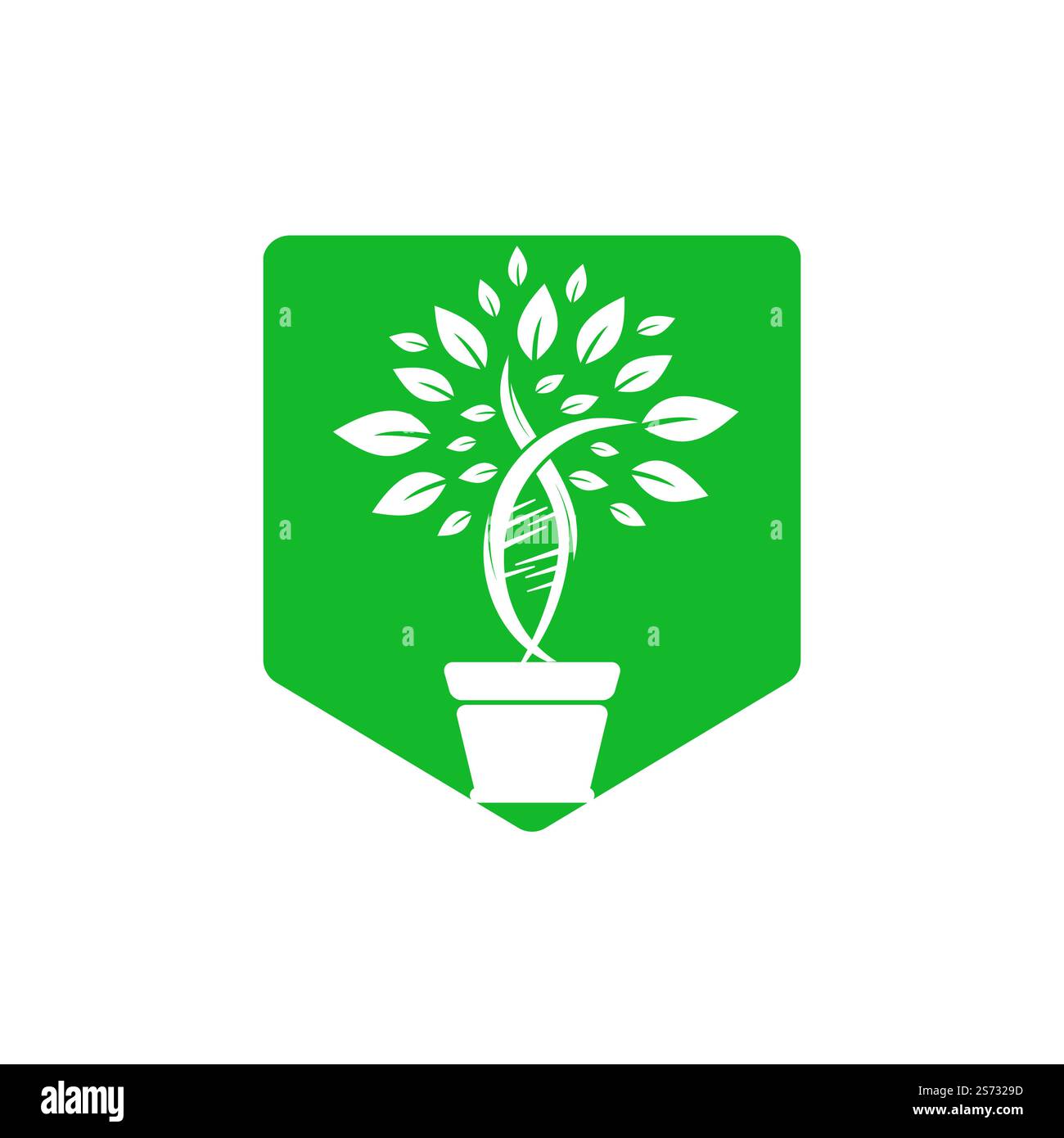 DNA plant vector logo design. Organic DNA vector logo design concept ...
