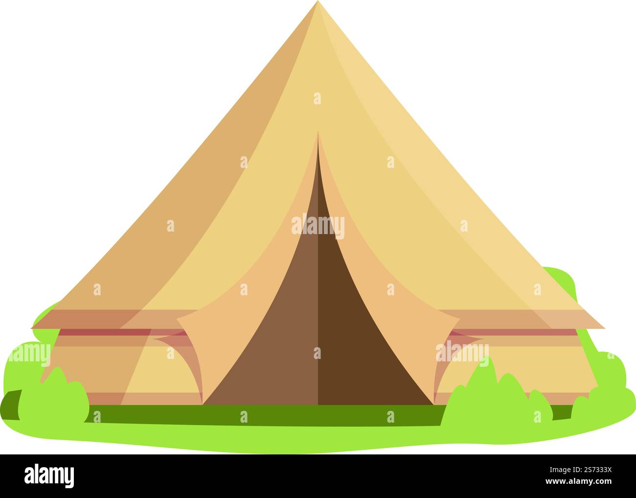 Tent forest icon cartoon vector. Camping house. Weekend travel. Tent ...