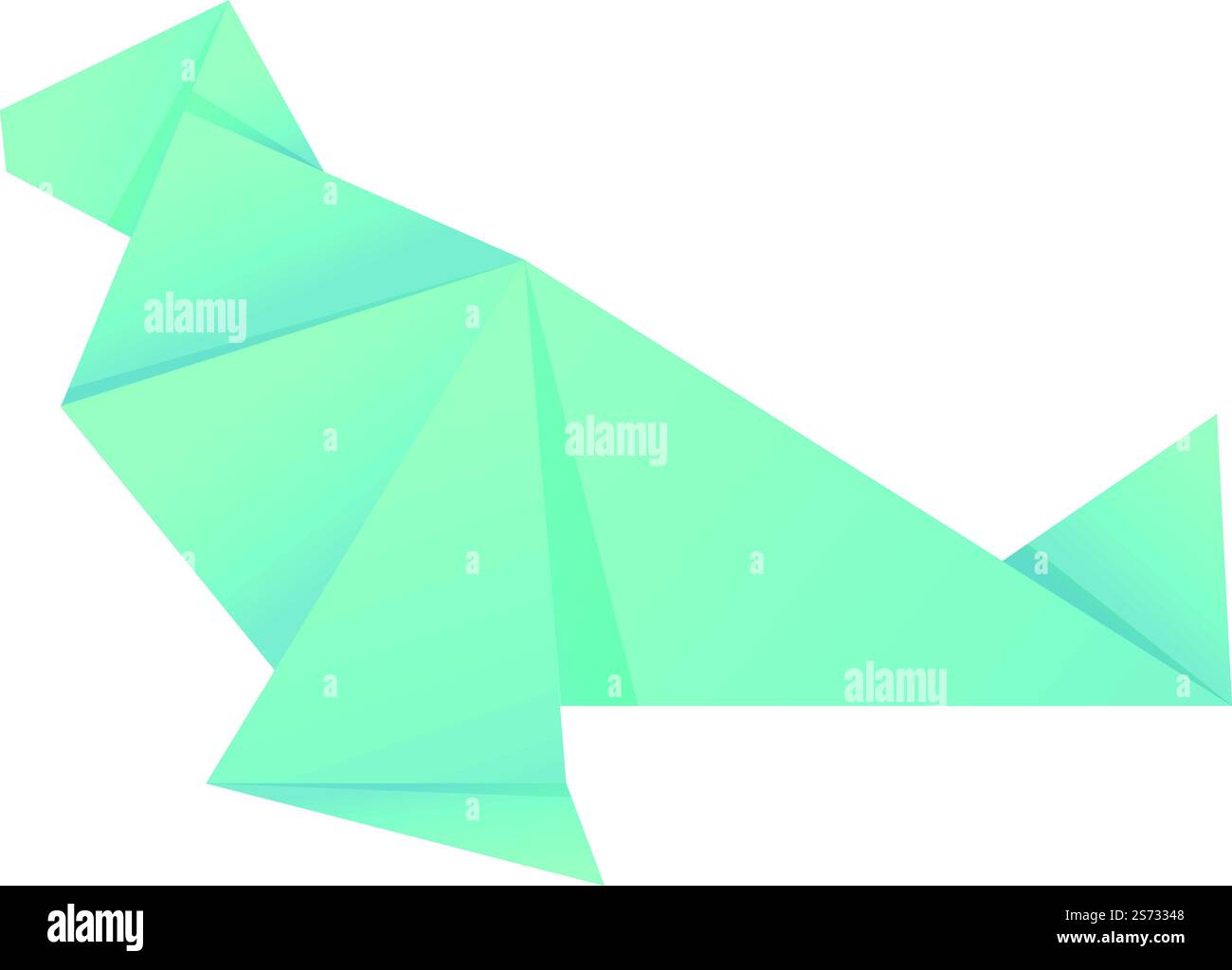 Origami bird icon cartoon vector. Paper animal. Art geometric. Origami ...