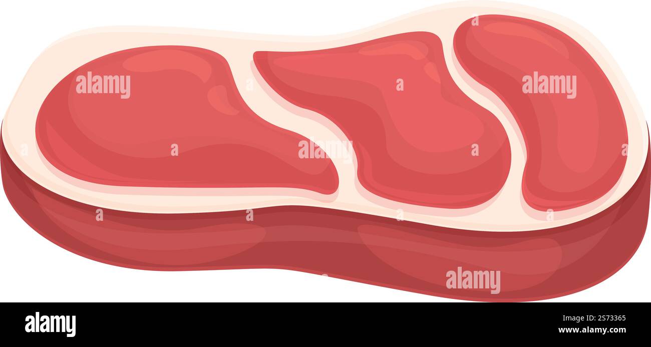 Steak food icon cartoon vector. Pork meat. Chicken raw. Steak food icon ...