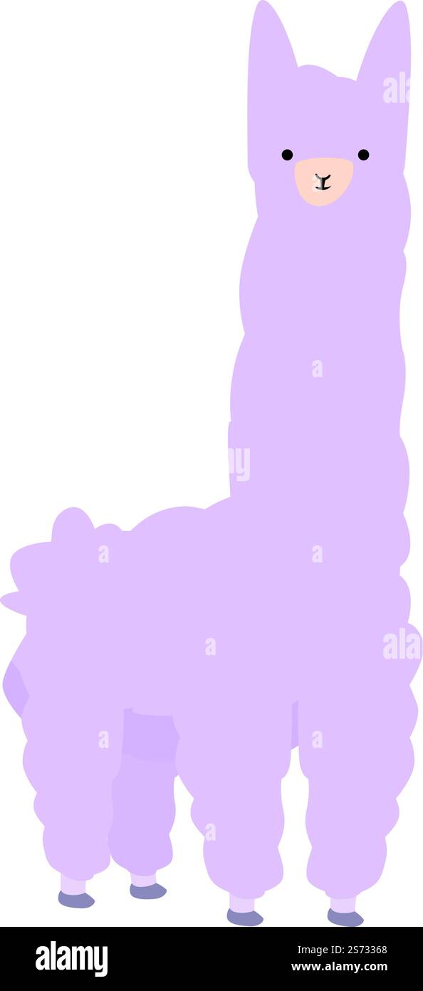 Cute lama icon cartoon vector. Alpaca peru. Cool baby. Cute lama icon ...