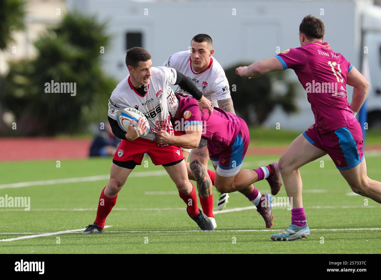 Rome, Italy. 18th Jan, 2025. Hugo Schalk (Rugby Colorno) during FF.OO. Rugby vs Rugby Colorno ...