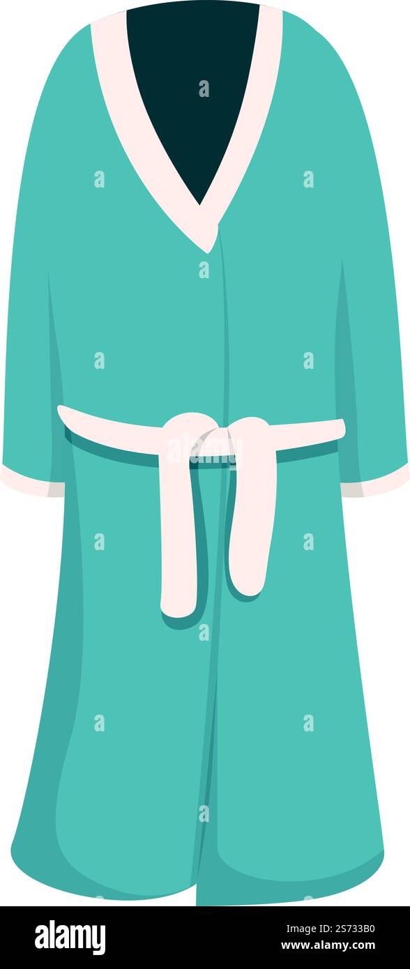 Fluffy robe icon cartoon vector. Fabric towel. Clean bundle. Fluffy ...