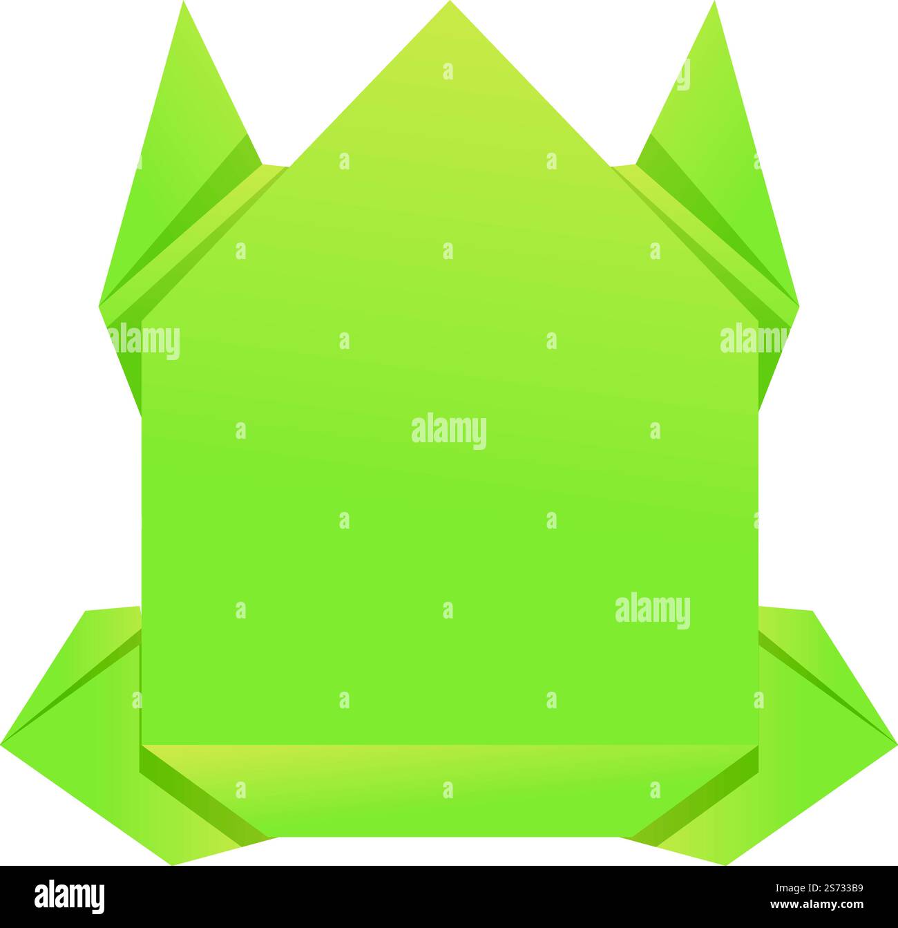 Origami frog icon cartoon vector. Paper animal. Art paper. Origami frog ...