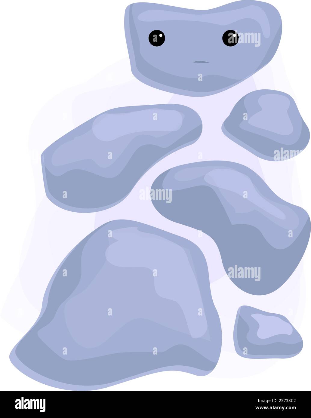 Stone alien icon cartoon vector. Cute ufo. Ship alien. Stone alien icon ...