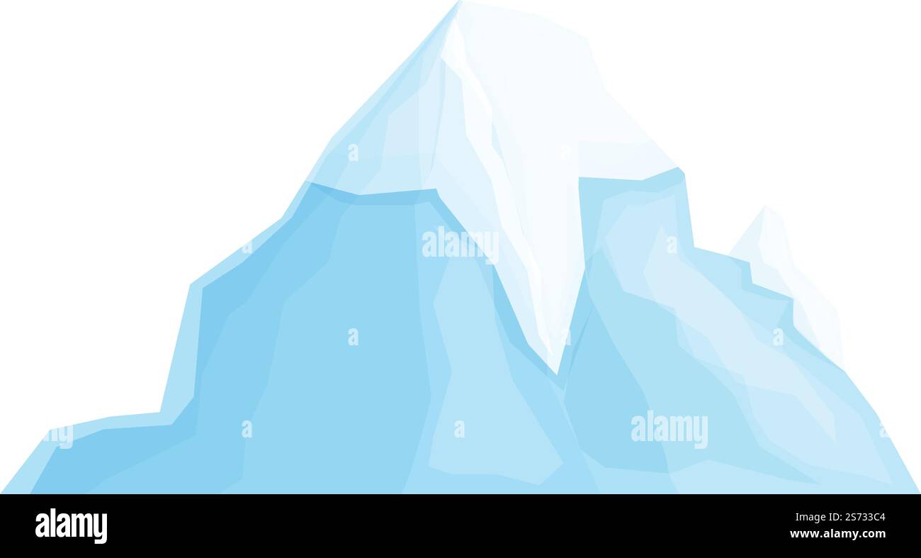 Antarctic iceberg icon cartoon vector. Arctic ice. Glacier ice ...