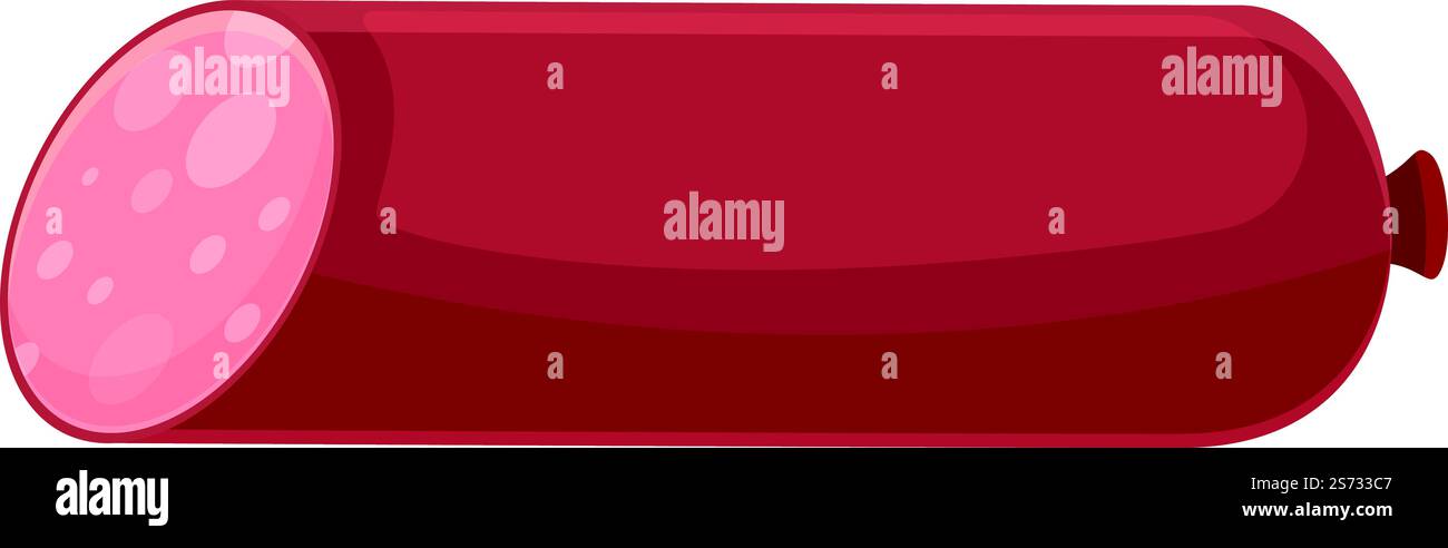 Sausage shop icon cartoon vector. Fresh meat. Pork food. Sausage shop ...