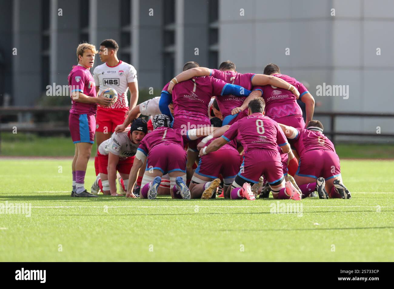 Rome, Italy. 18th Jan, 2025. scrum FFOO Rugby during FF.OO. Rugby vs ...
