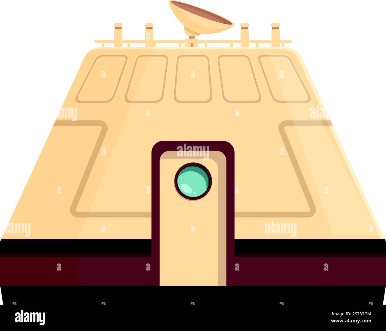 Mars surface base icon cartoon vector. Space future. Colonization ...