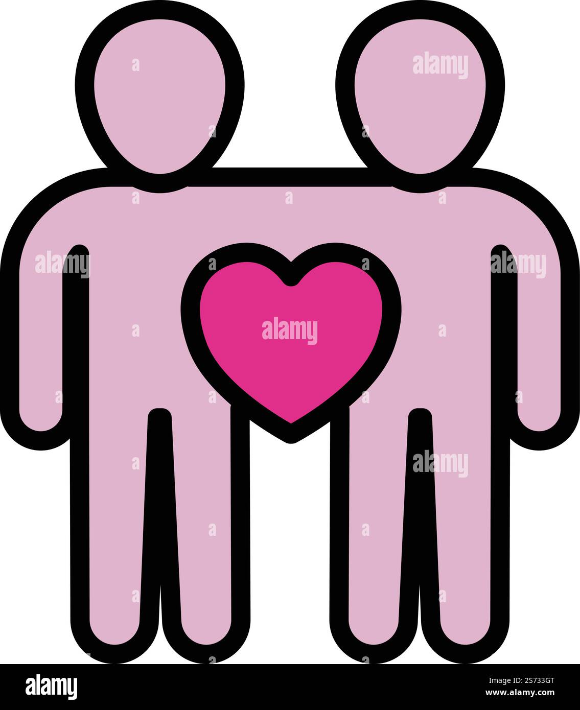 Help people icon outline vector. Charity care. Social help. Help people ...