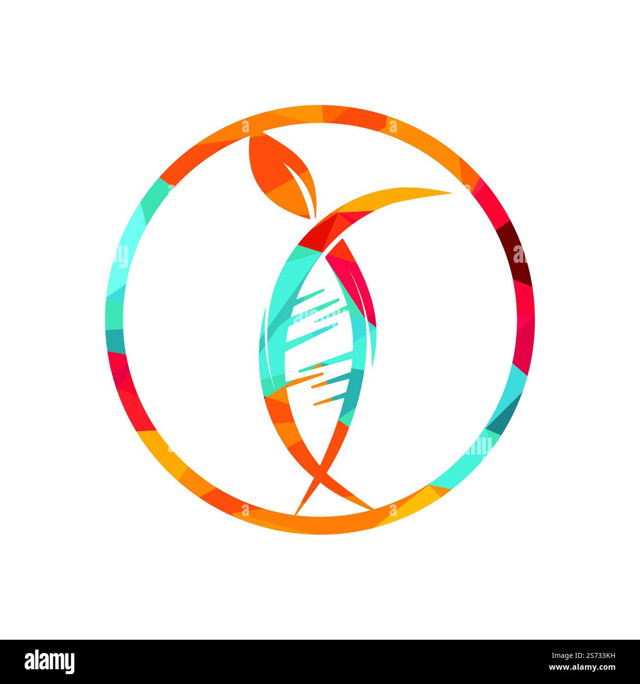 DNA tree vector logo design. DNA with green leaves vector logo design ...
