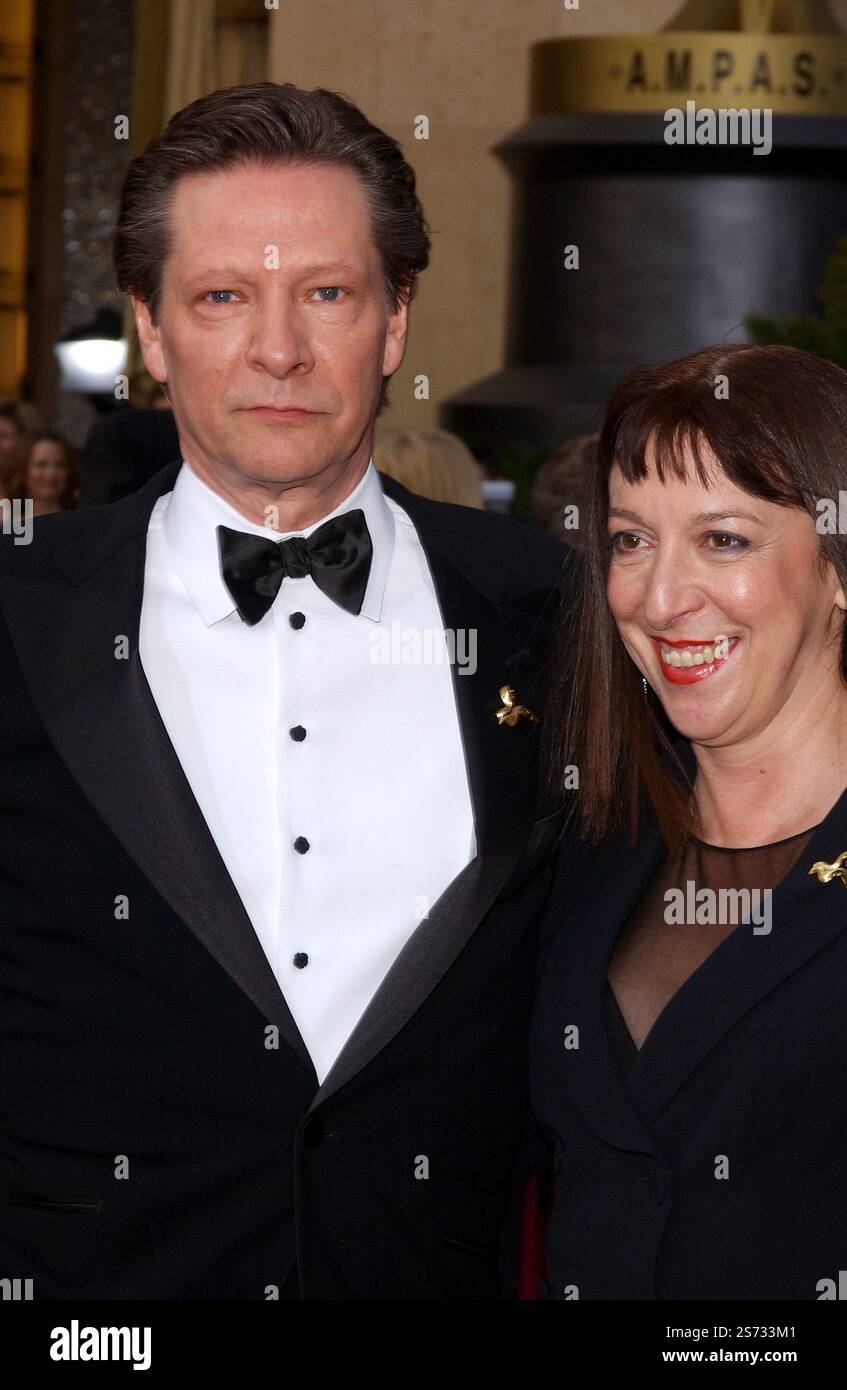 HOLLYWOOD, CALIFORNIA, USA: (L-R) Chris Cooper and Marianne Leone attend The 76th Annual Academy ...