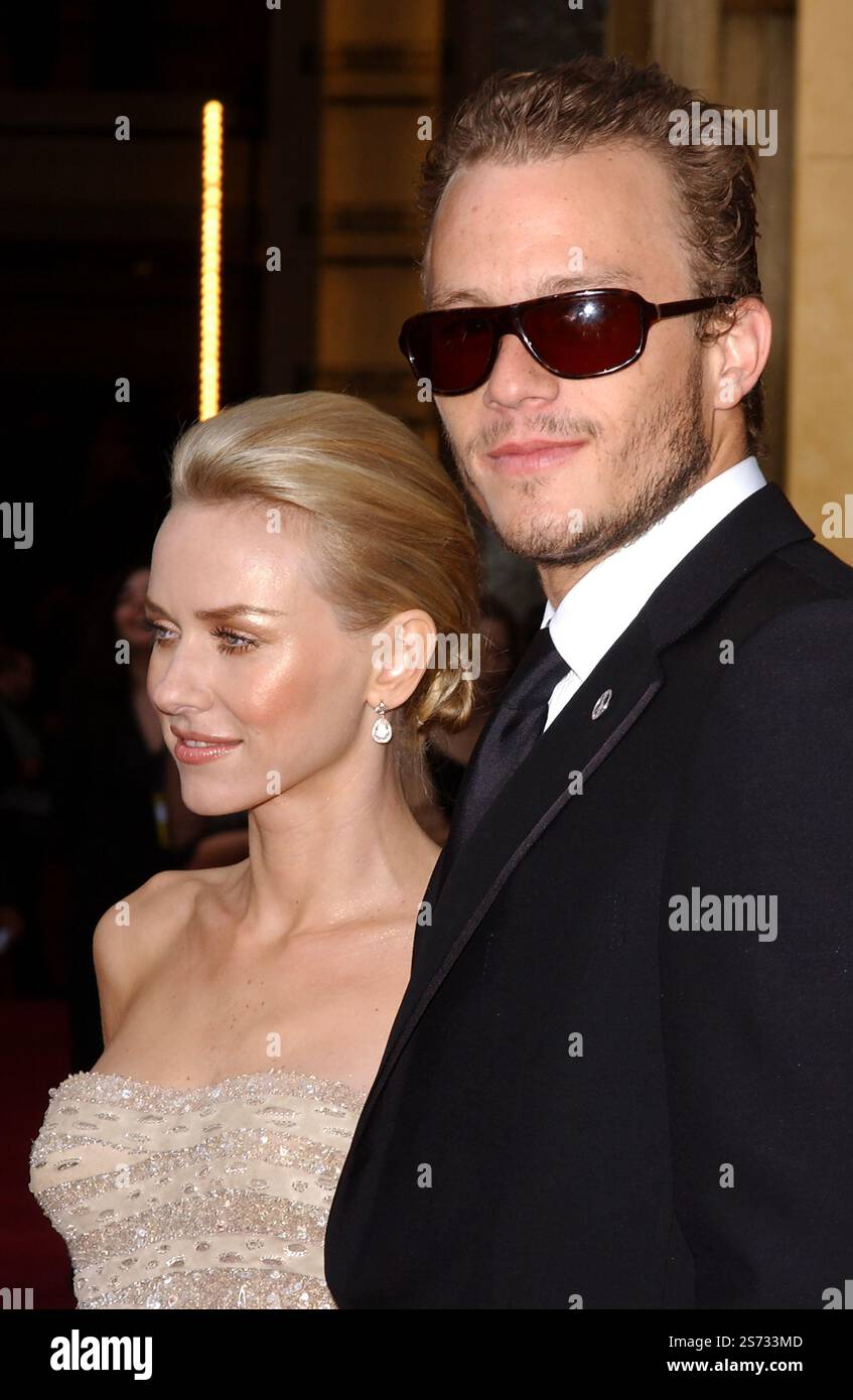 HOLLYWOOD, CALIFORNIA, USA: (L-R) Naomi Watts and Heath Ledger attend ...