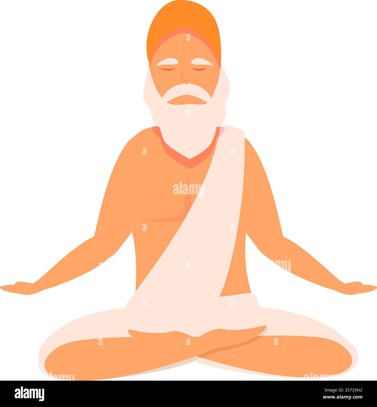 Yoga meditation icon cartoon vector. Indian man. Yogi pose. Yoga ... Yoga meditation icon cartoon vector. Indian man. Yogi pose. Yoga ...