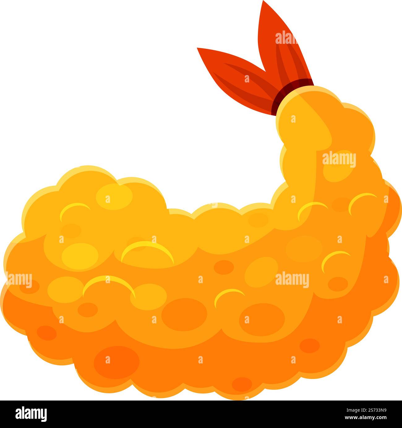 Cutlet tempura icon cartoon vector. Fried shrimp. Cooking fry. Cutlet ...