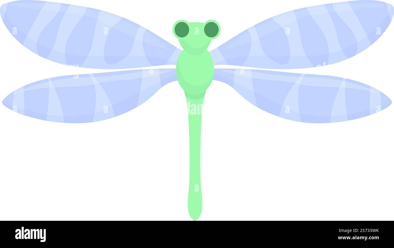 Nature dragonfly icon cartoon vector. Wing insect. Fly dragon. Nature ...