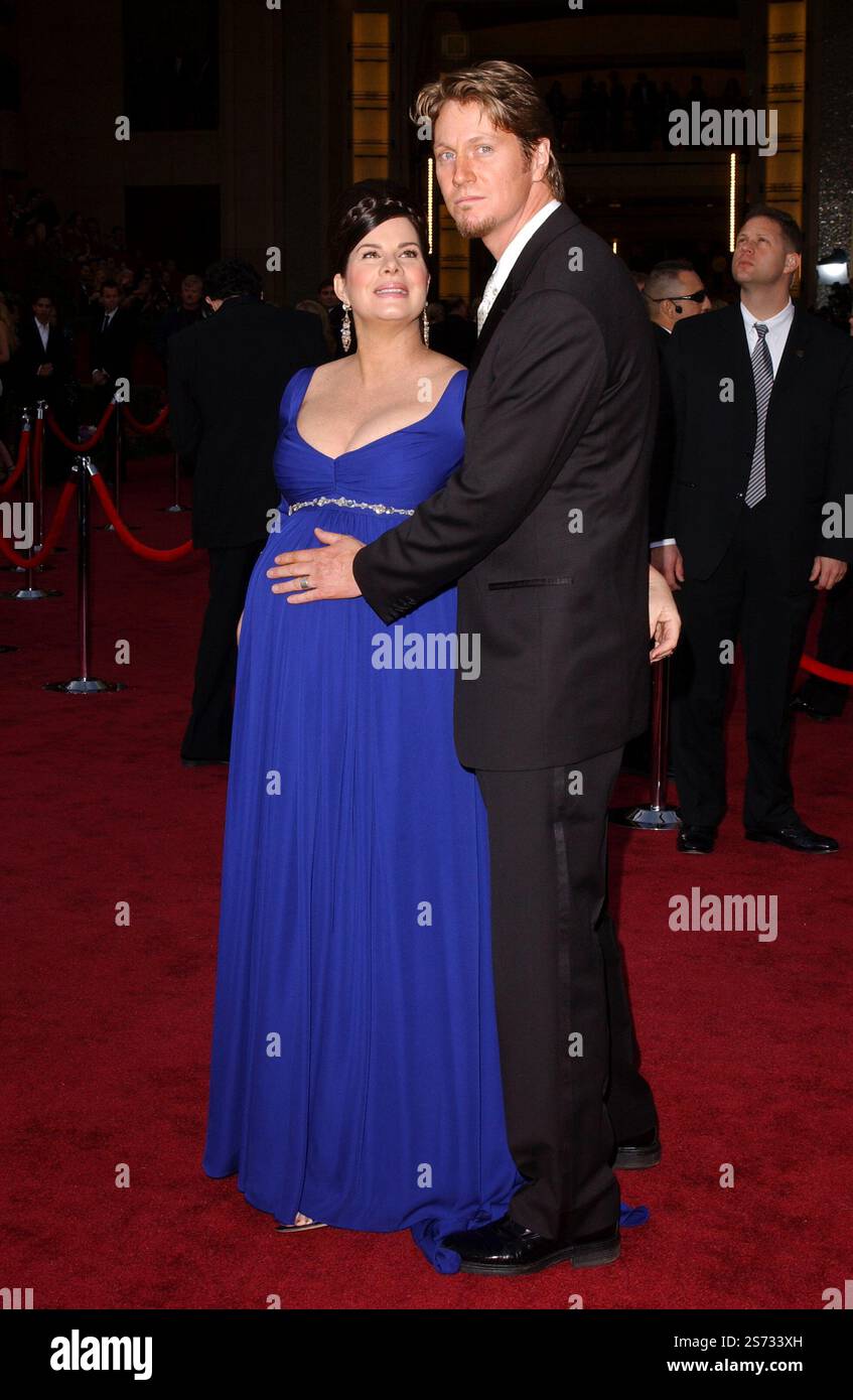 Marcia gay harden and husband thaddaeus scheel hi-res stock photography ...