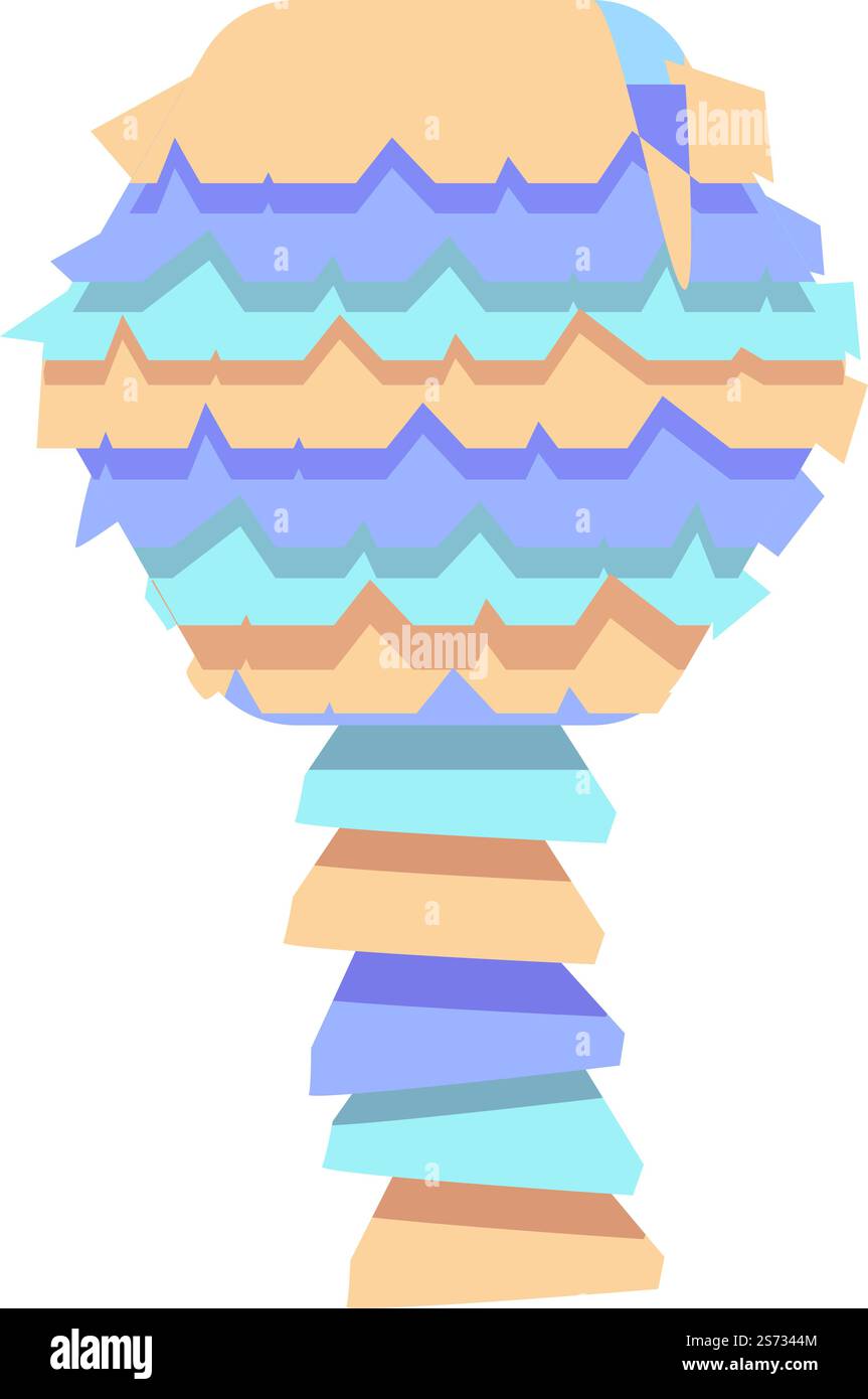Pinata tree icon cartoon vector. Mexican candy. Cute mayo. Pinata tree ...