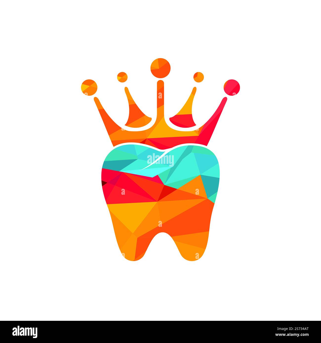 Dental king vector logo design. Tooth and crown icon design Stock ...
