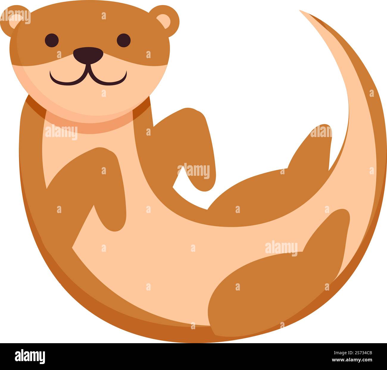 Playing weasel icon cartoon vector. Cute animal. Mink ferret. Playing ...