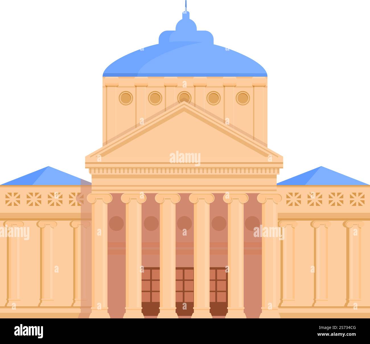 Romanian museum icon cartoon vector. Romania travel. City tourism ...