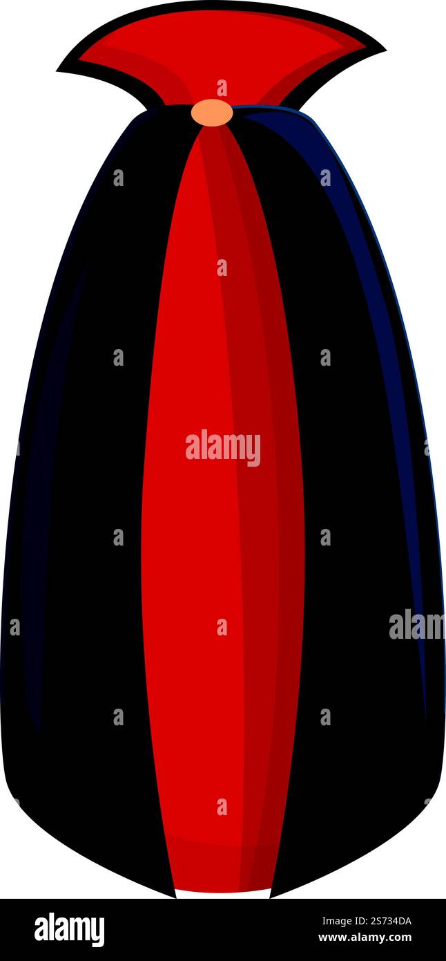 Velvet cloak icon cartoon vector. Vampire hero. Back mantle. Velvet ...