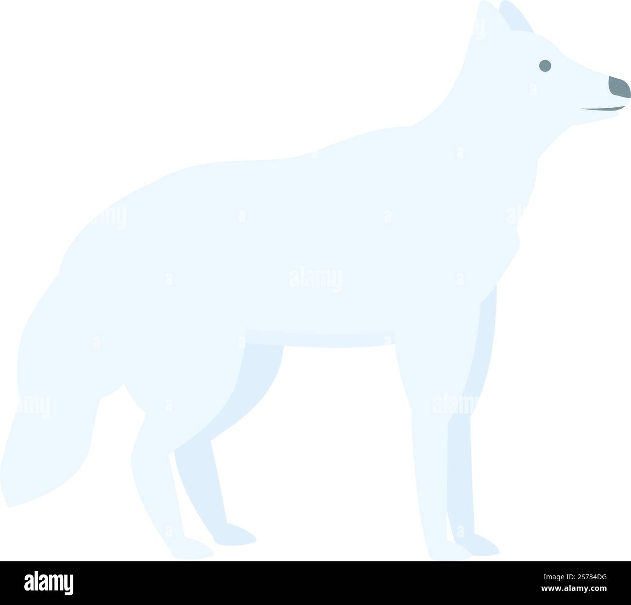 Polar wolf icon cartoon vector. Arctic animal. Alaska animal. Polar ...