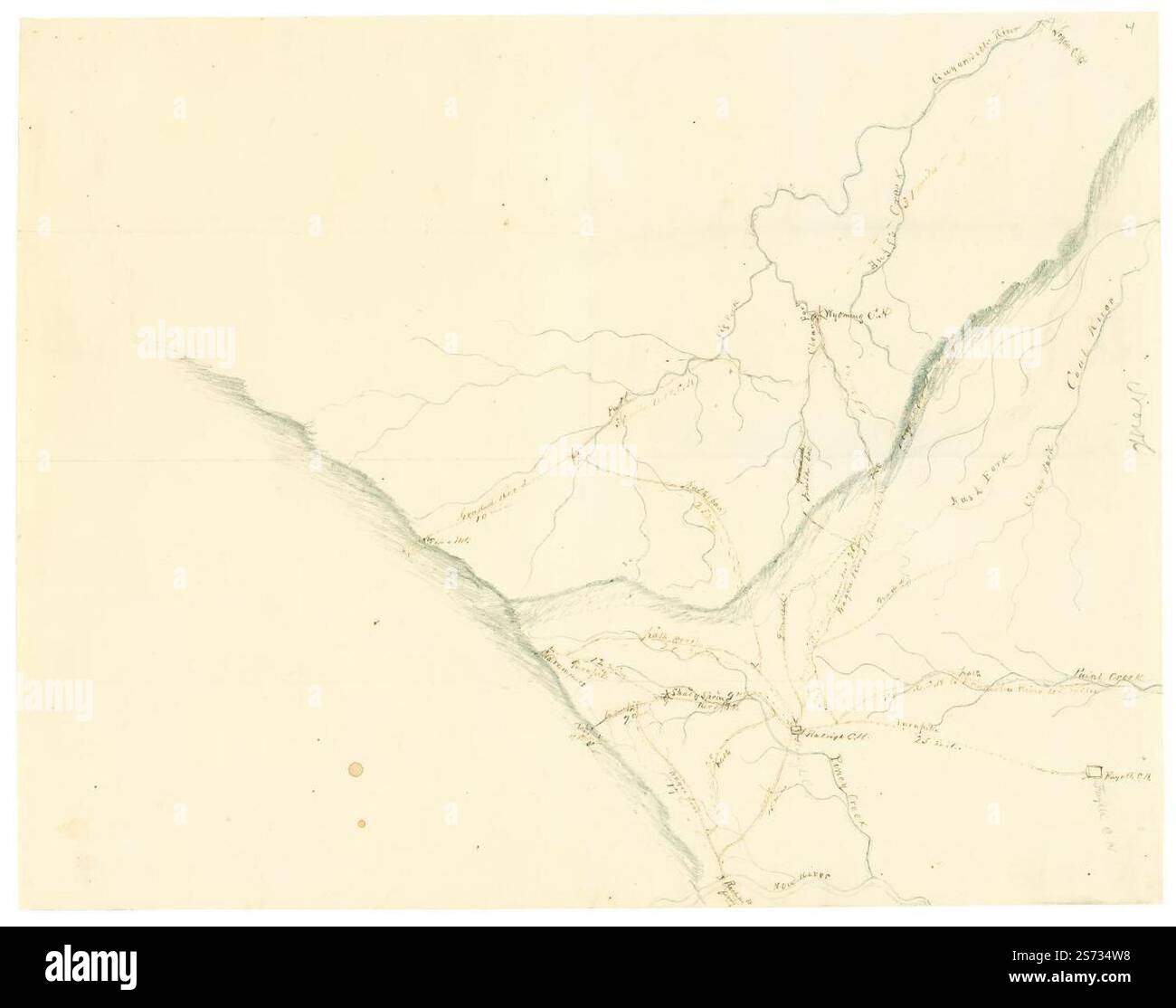 [Map of Wyoming, Fayette and Raleigh Counties, West Va. 1862 by Loring ...