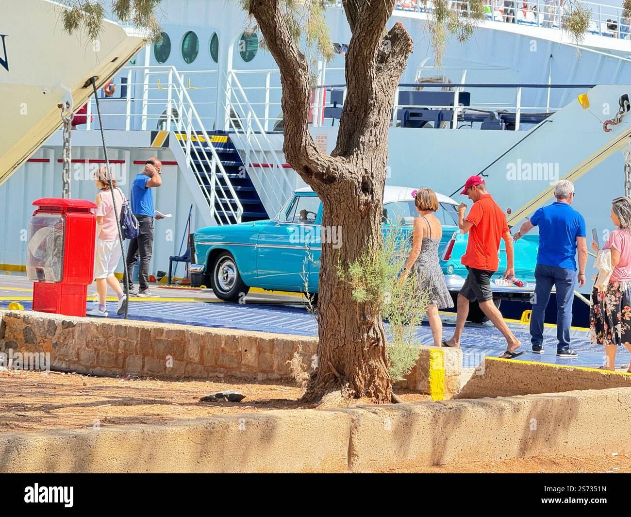 Vintage car going to the 21th Summer Classic Car Rally at Istiea ...