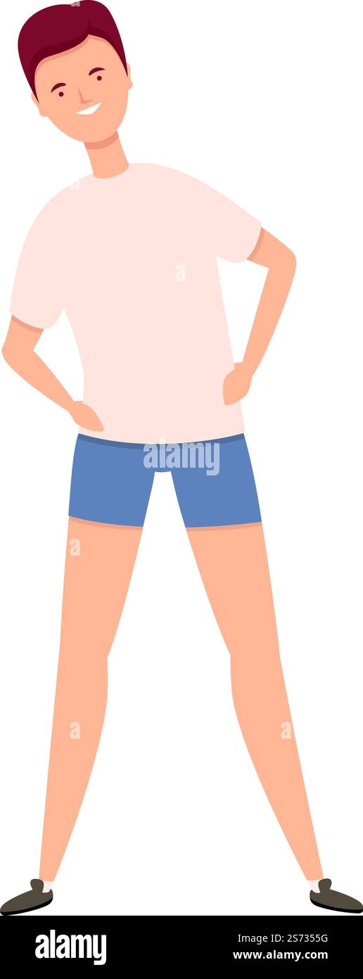 Morning training icon cartoon vector. Sport exercise. Kid healthy ...