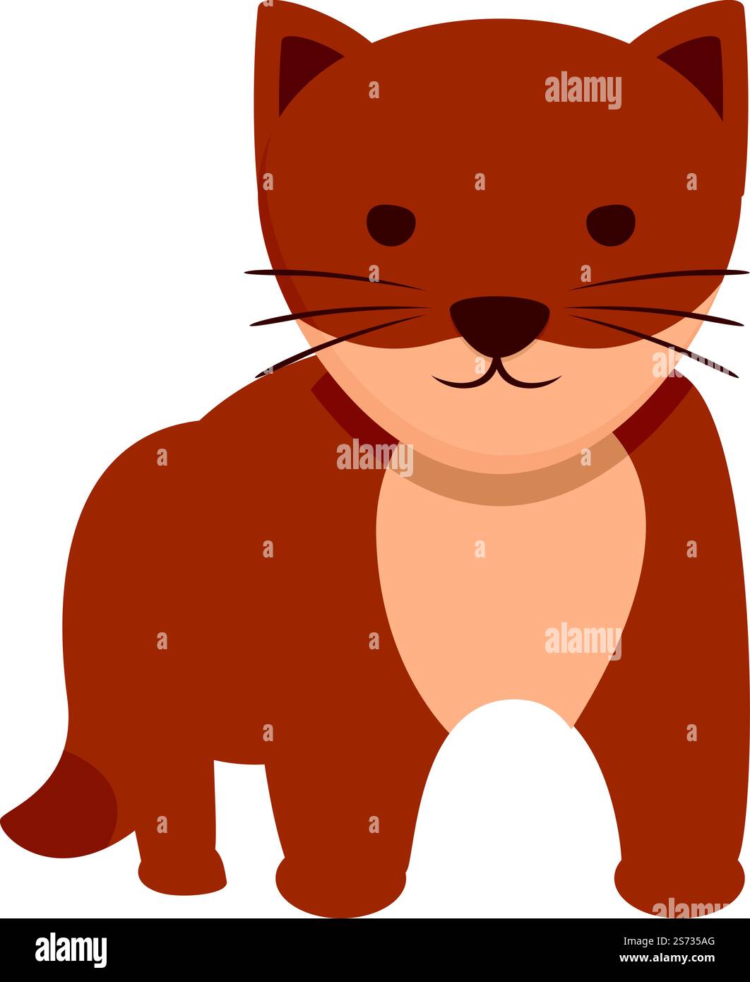 Forest weasel icon cartoon vector. Cute animal. Mammal pet. Forest ...