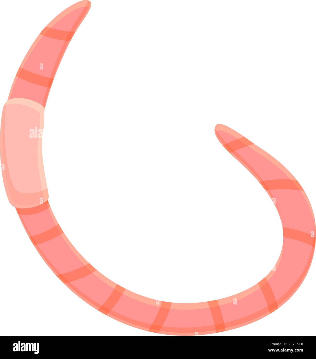 Farm worm icon cartoon vector. Soil compost. Red mascot. Farm worm icon ...