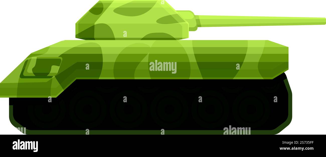 Tank gun icon cartoon vector. Military army. Vehicle artilery. Tank gun ...