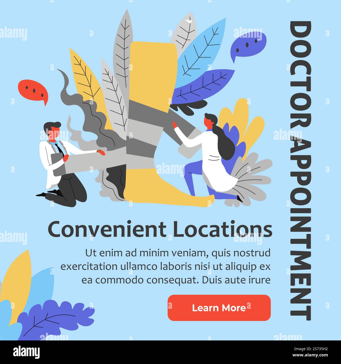 Medical doctor appointments online Stock Vector Images - Alamy