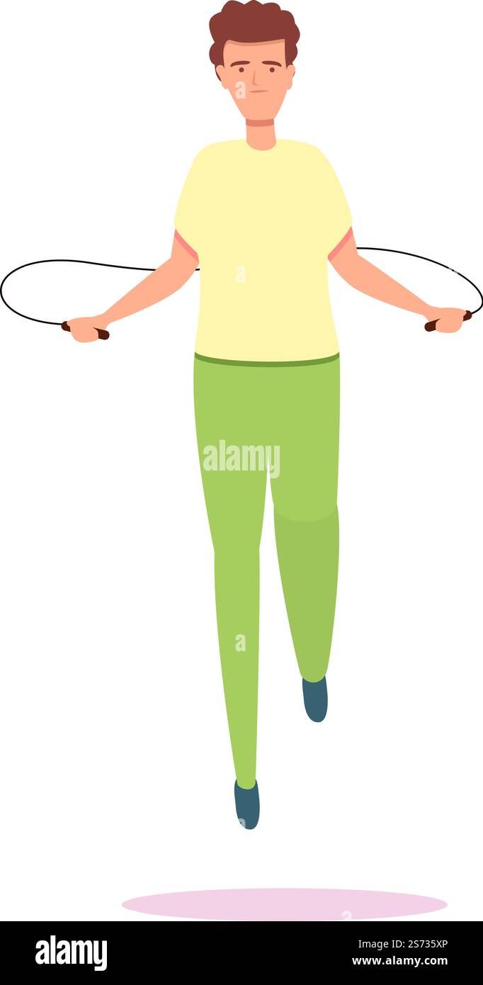 Hop jump icon cartoon vector. Jump rope. Workout gym. Hop jump icon ...
