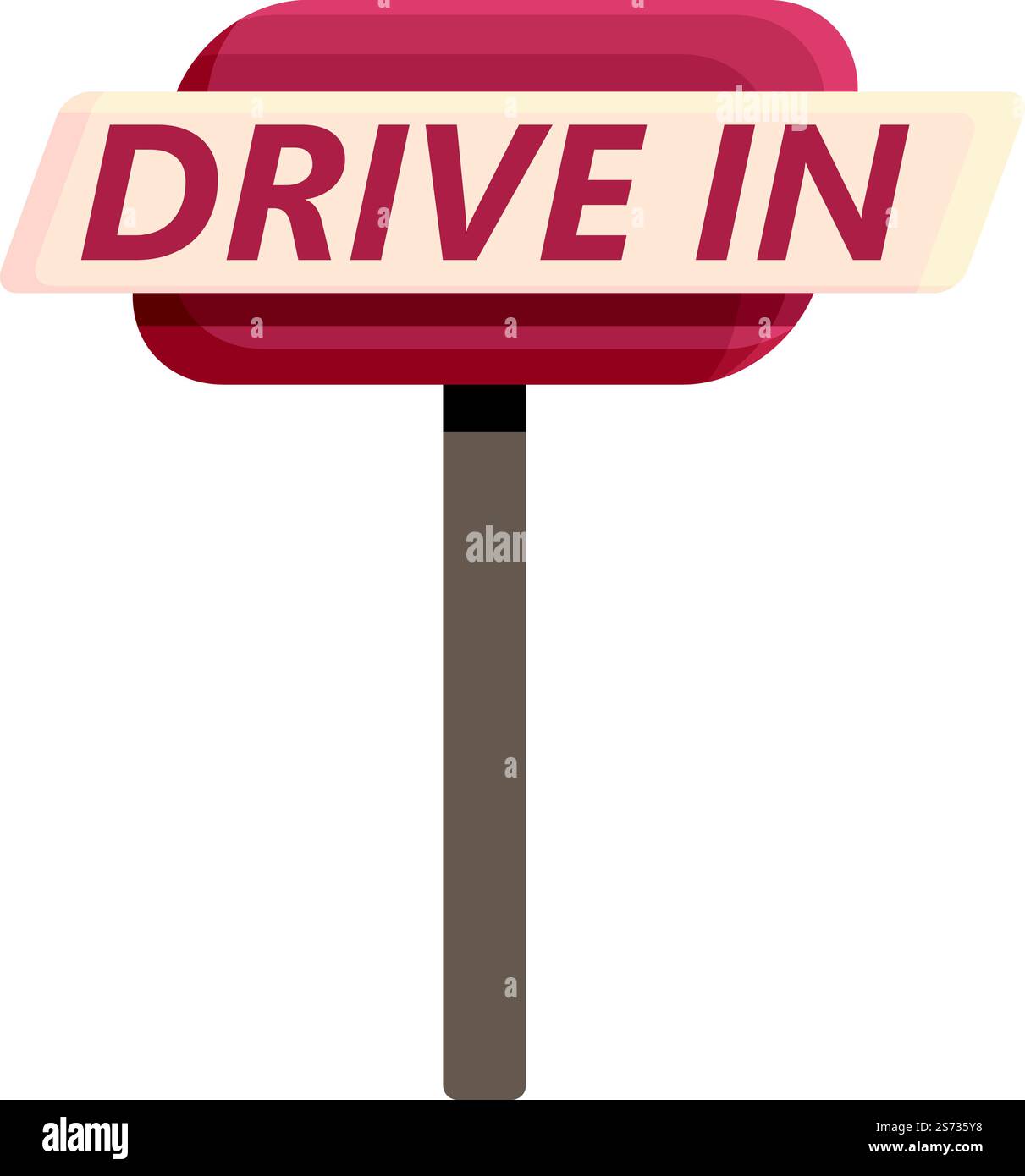 Drive in cinema icon cartoon vector. Car screen. Auto night. Drive in ...