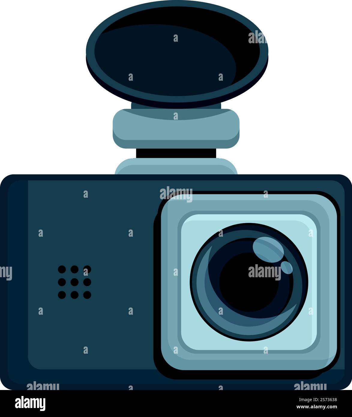 Dashcam icon cartoon vector. Video recorder. Car camera. Dashcam icon ...