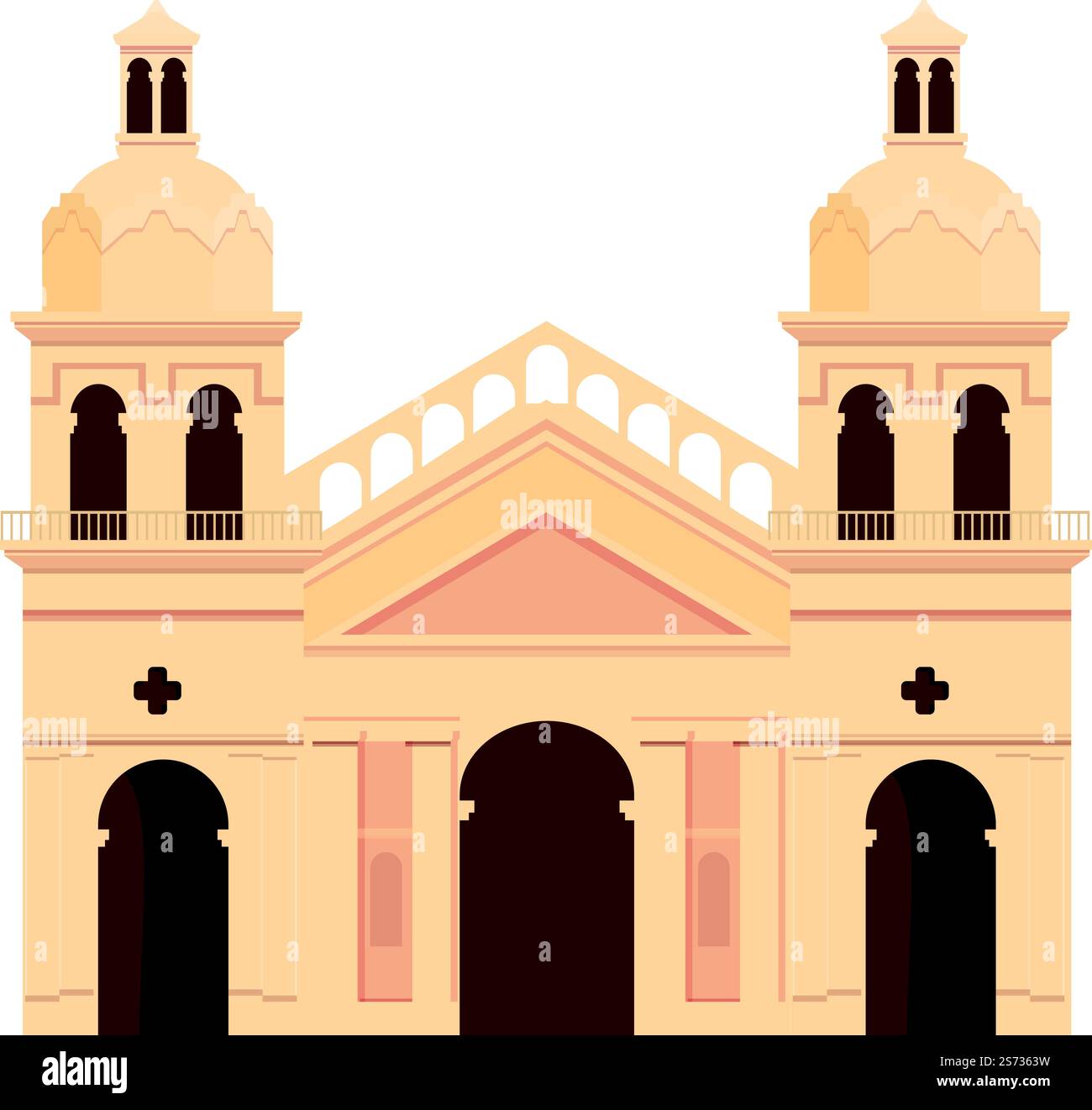 Catholic church icon cartoon vector. Argentina travel. National map ...