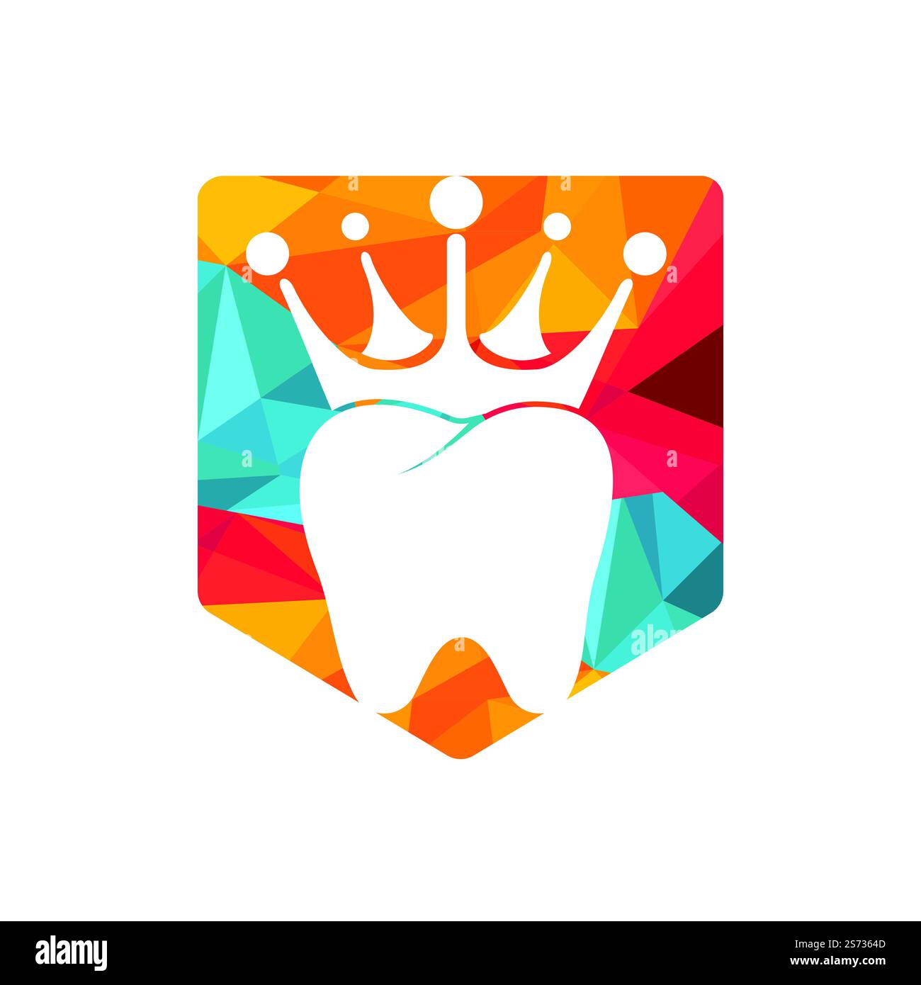 Dental king vector logo design. Tooth and crown icon design Stock ...