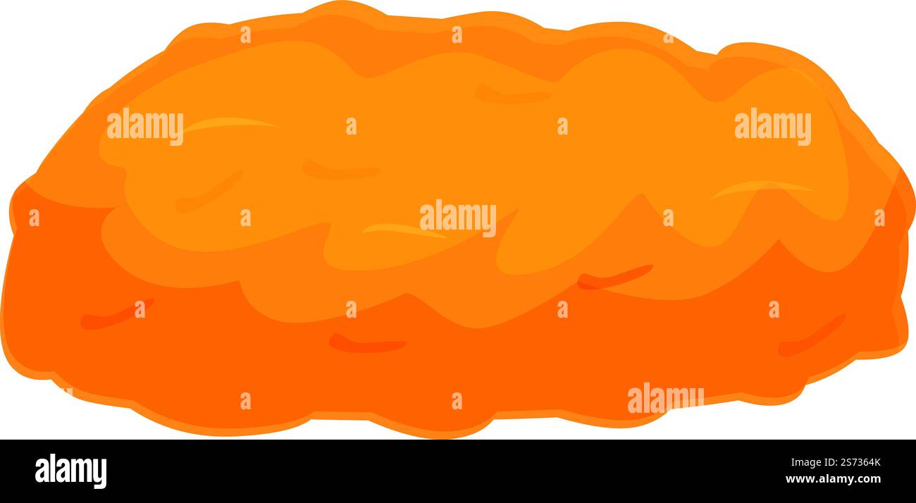 Nugget pack icon cartoon vector. Fast food. Fried menu. Nugget pack ...