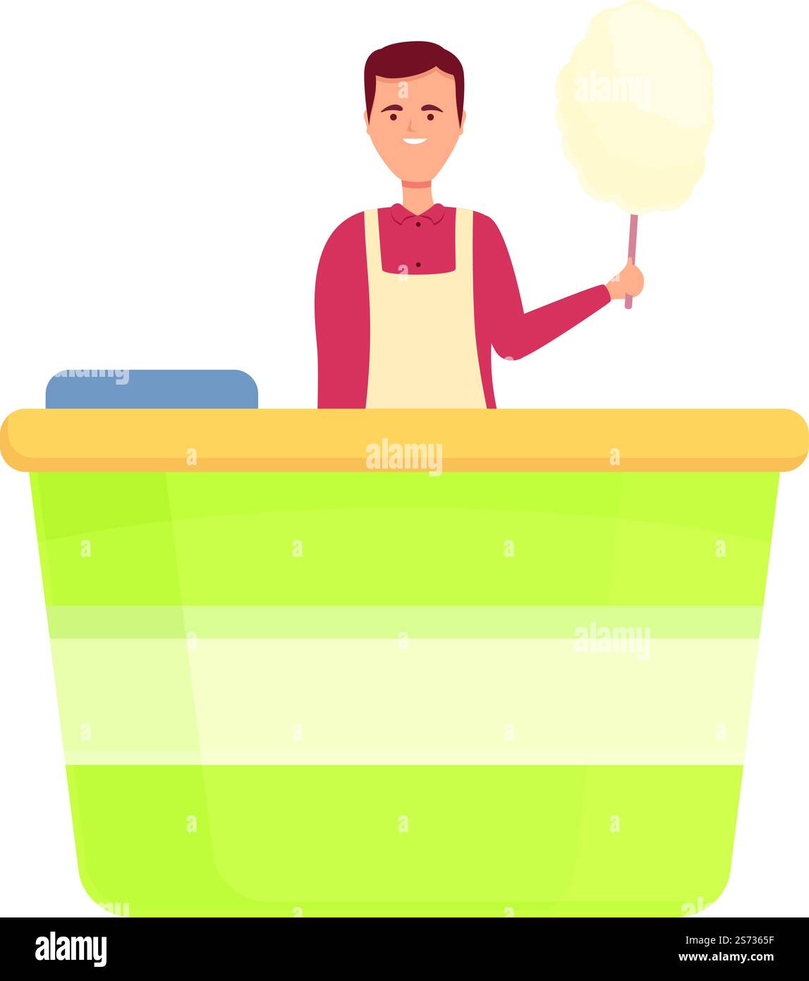 Sweet stand icon cartoon vector. Store food. Cart food. Sweet stand ...
