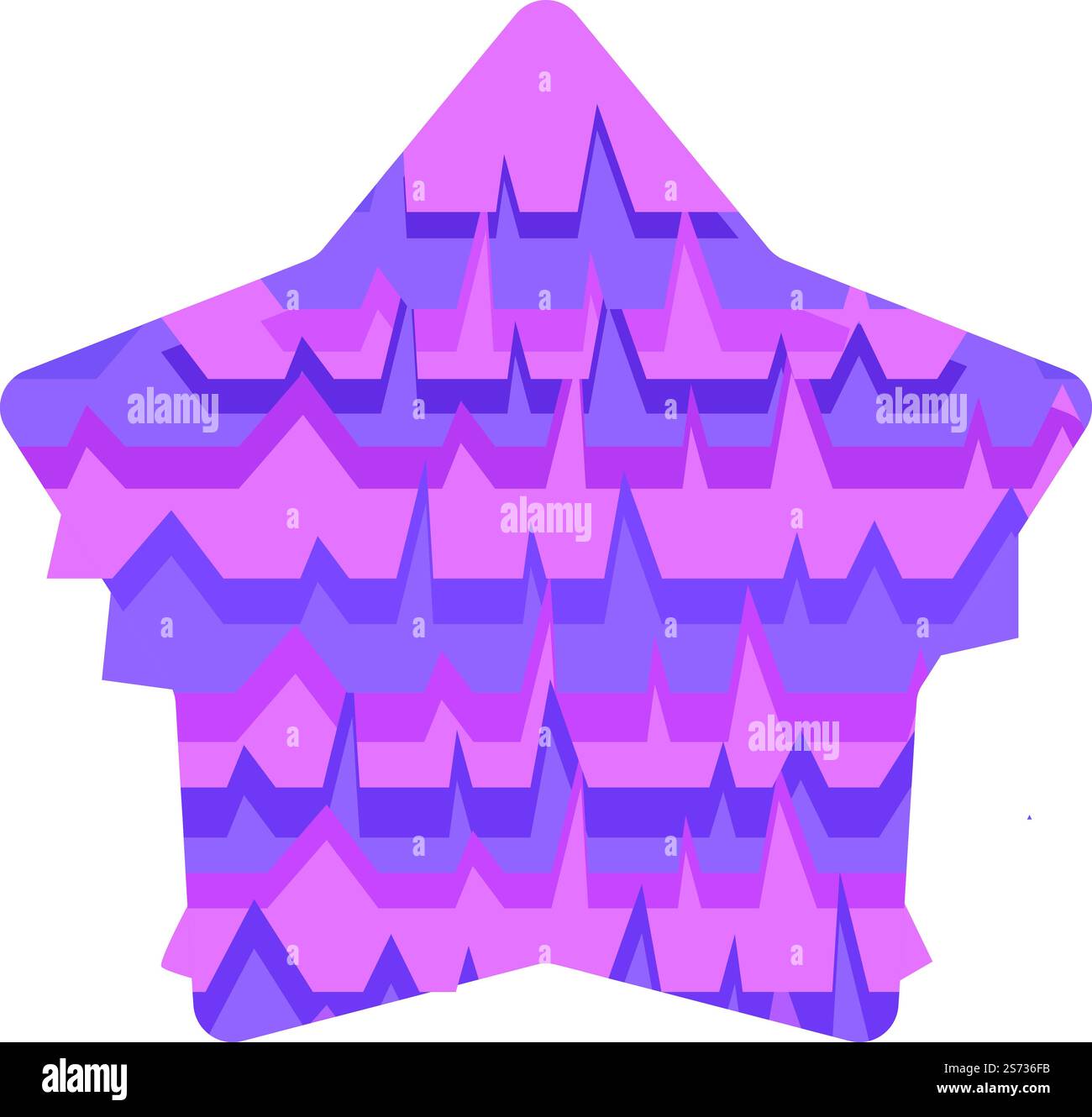 Pinata star icon cartoon vector. Birthday candy. Cute carnival. Pinata ...