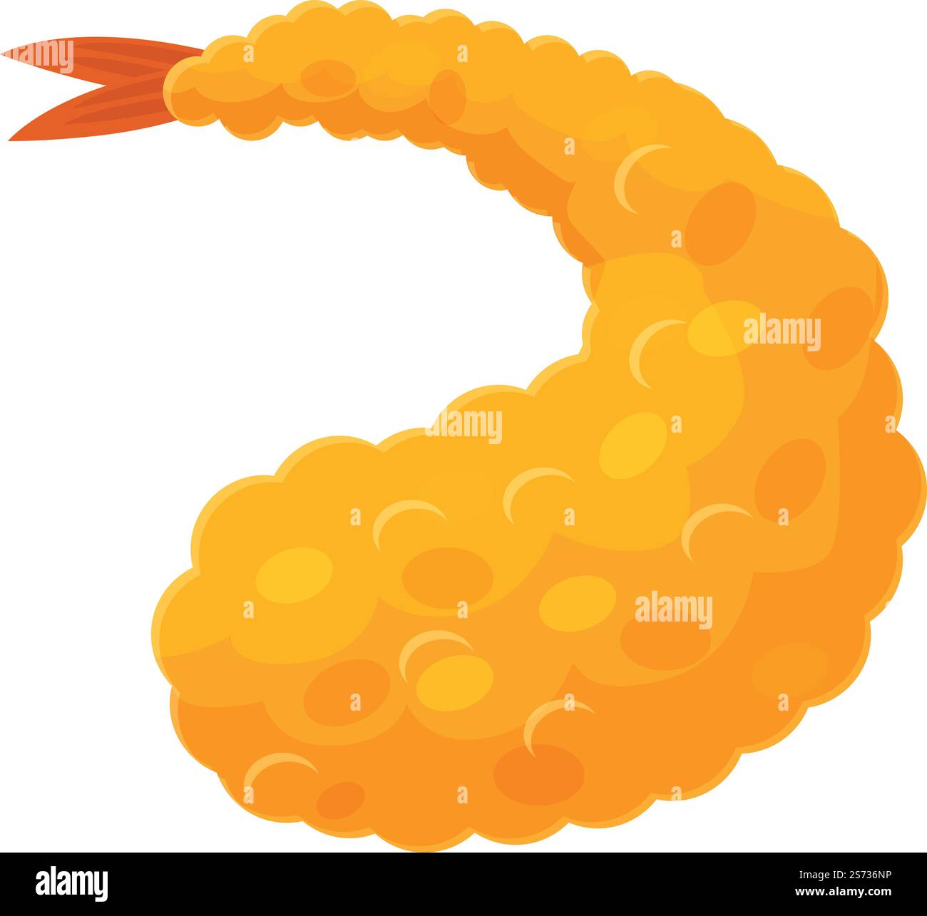 Japanese tempura icon cartoon vector. Fried shrimp. Chicken curry ...