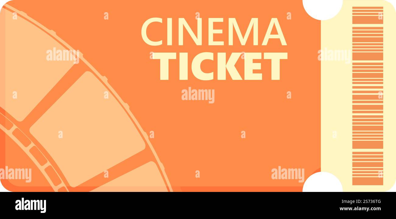 Seat cinema ticket icon cartoon vector. Place pass. Entry show. Seat cinema ticket icon cartoon ...