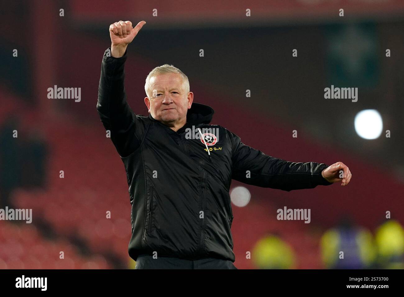 Sheffield, UK. 18th Jan, 2025. Chris Wilder manager of Sheffield United ...
