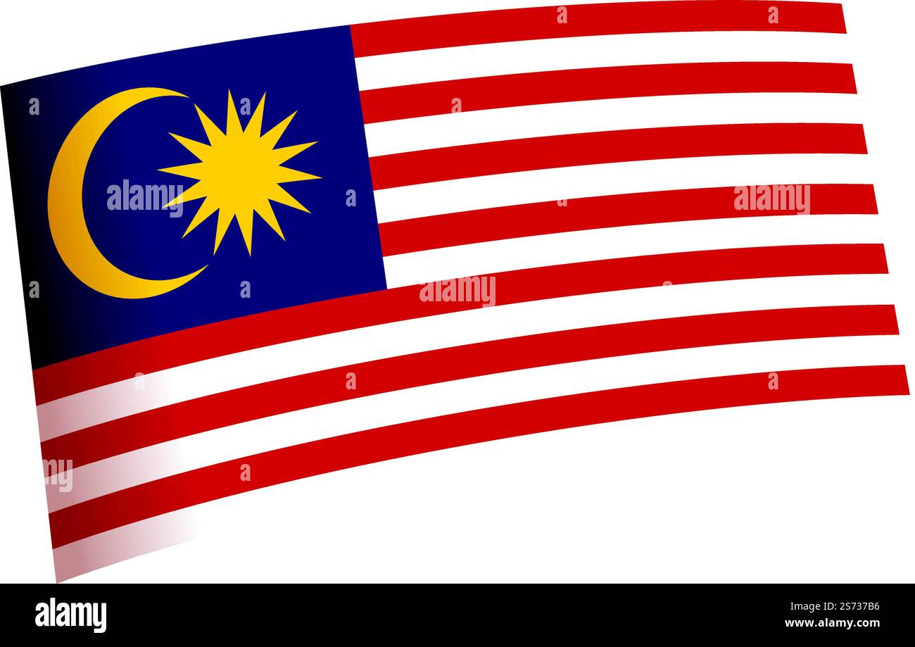 Malaysian flag icon cartoon vector. Happy day. Nation freedom ...