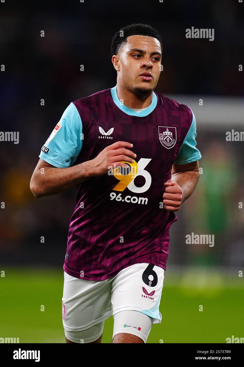 Burnley's CJ Egan-Riley during the Sky Bet League Championship match at ...