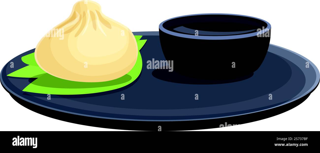 Baozi menu icon cartoon vector. Bun dao. Asian dimsum. Baozi menu icon ...