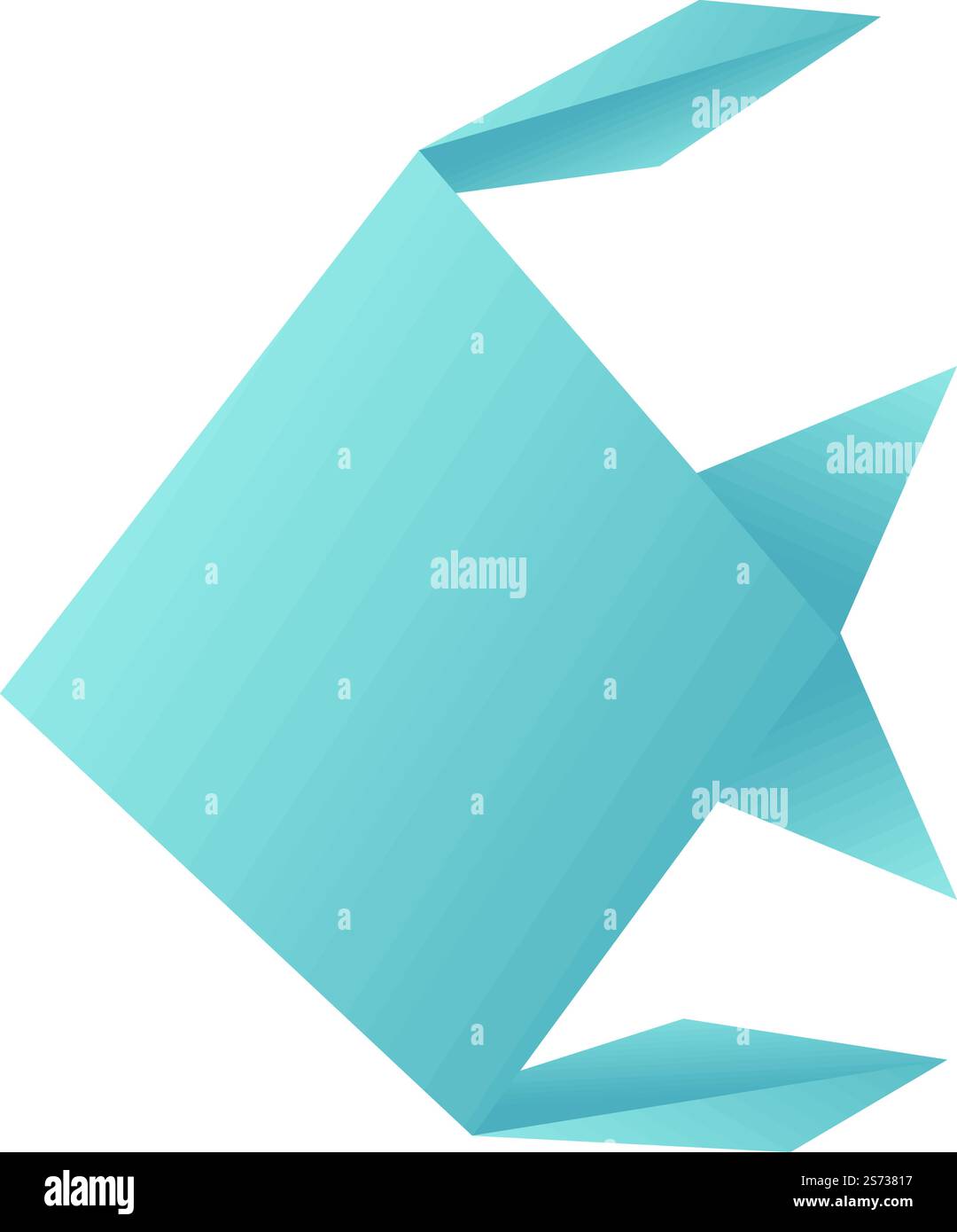 Origami fish icon cartoon vector. Paper animal. Art geometric. Origami ...