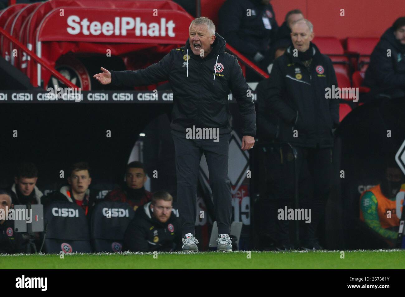 Sheffield, UK. 18th Jan, 2025. Chris Wilder Manager of Sheffield United ...